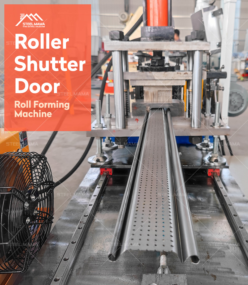 Steelmama(Whatsapp:+86 17761555057)Roller Shutter Door Roll Forming Machine for Sale/roll Up ...